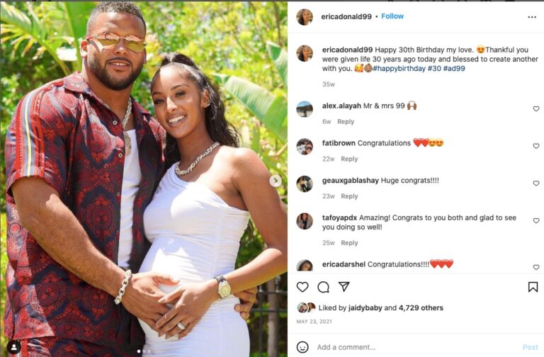 Aaron Donald Wife Erica Donald (Bio, Wiki)