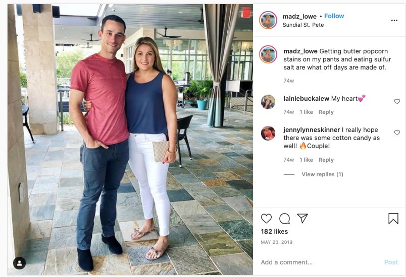 Meet Brandon Lowe's wife Madison Lowe (Bio, Wiki)