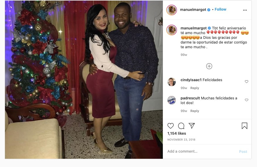 Manuel Margot's wife Rachell de Margot (BIo, Wiki)