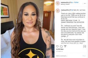 Juju Smith Schuster Mother Sammy Toa Schuster (Bio, Wiki)